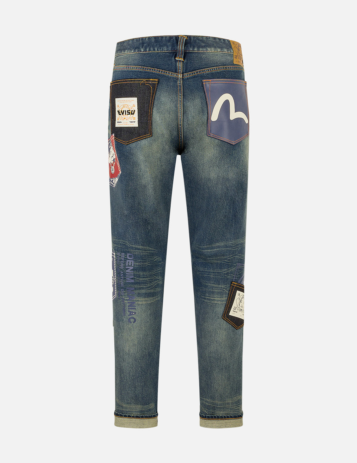 Ebisu Print and Multi-Pocket Taper Fit Jeans #2017 – EVISU