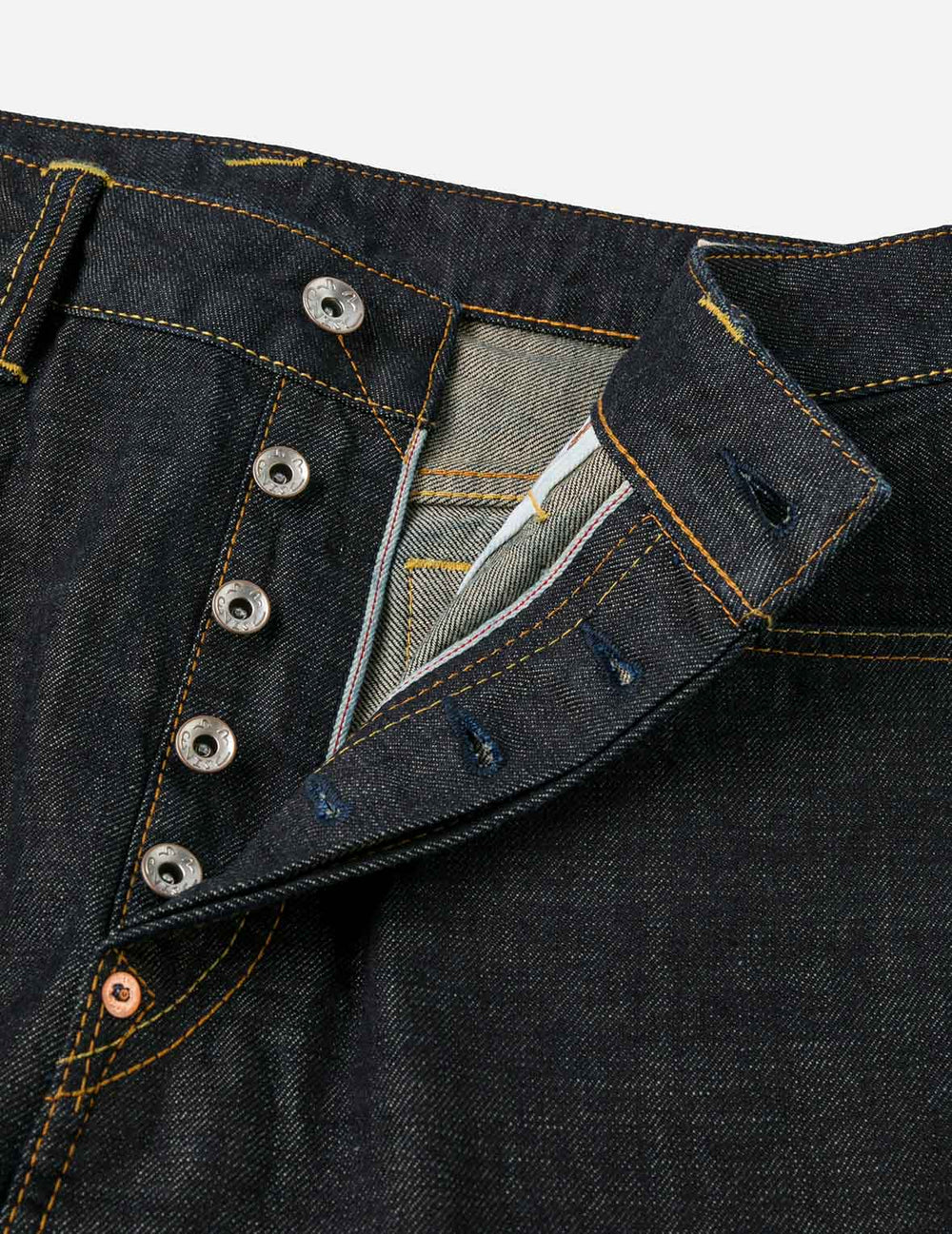 Seagull and Japanese Temple Embroidery Regular Fit Jeans #2020 – EVISU