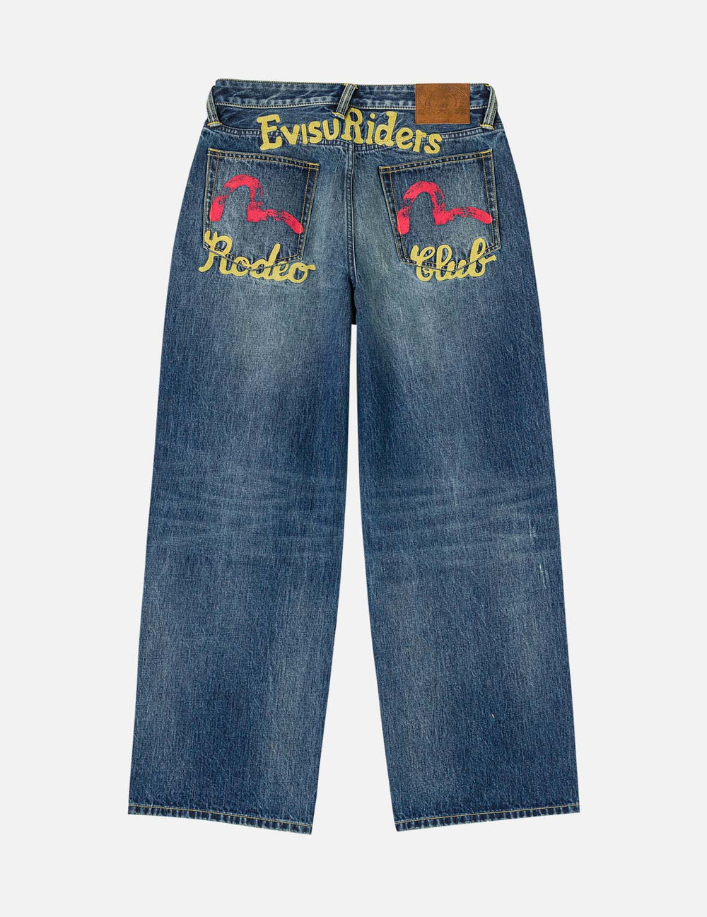 Heavy Washed and Distressed Jeans – EVISU