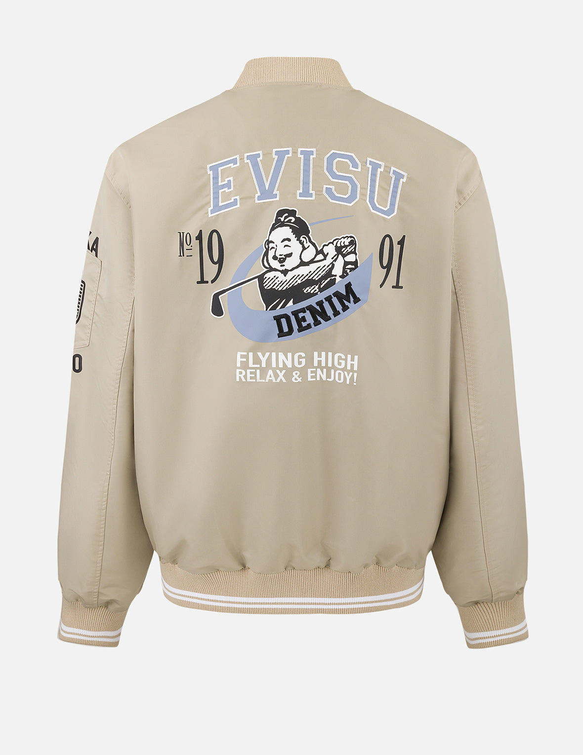 Golf Godhead Print Relax Fit Bomber Jacket – EVISU